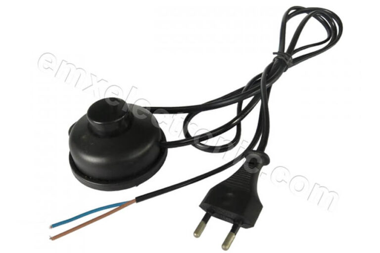 2 PIN AC CORD W/ PUSH SWITCH - EMX Electronic