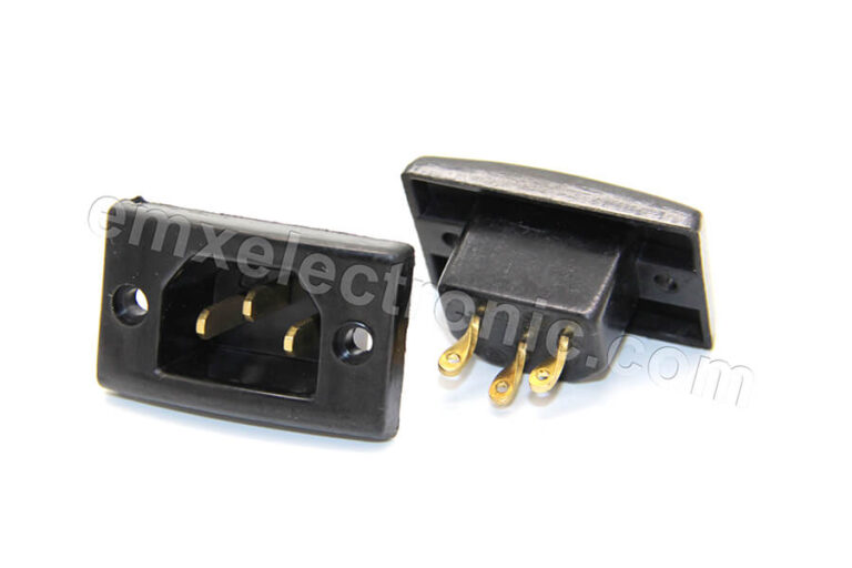 EJR-2809P 3 PIN CHASSIS PLUG - EMX Electronic