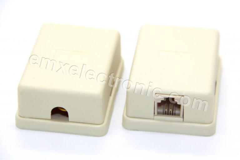BOX SOCKET TEL 6C BOX SOCKET - EMX Electronic